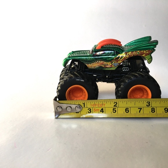 Mattel | Toys | Hot Wheels Monster Jam Creatures Dragon Toy Truck Green ...